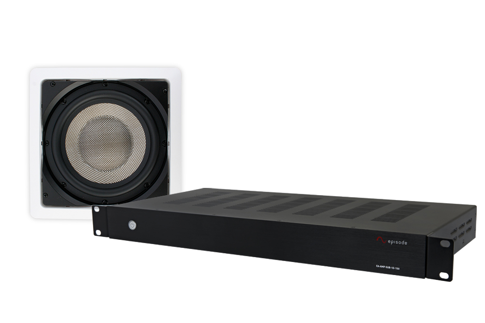 Episode® In-Wall Subwoofer with Single 8" Woofer and 150W Amplifier ...