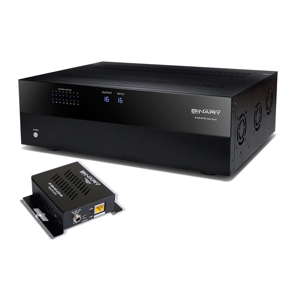 Binary™ 500 Series Matrix Switcher with HDMI and HDBaseT + 12 HDBaseT ...
