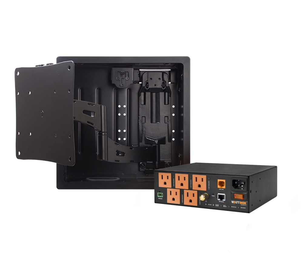 Strong™ VersaMount™ Articulating Mount with IP Compact WattBox® Kit ...