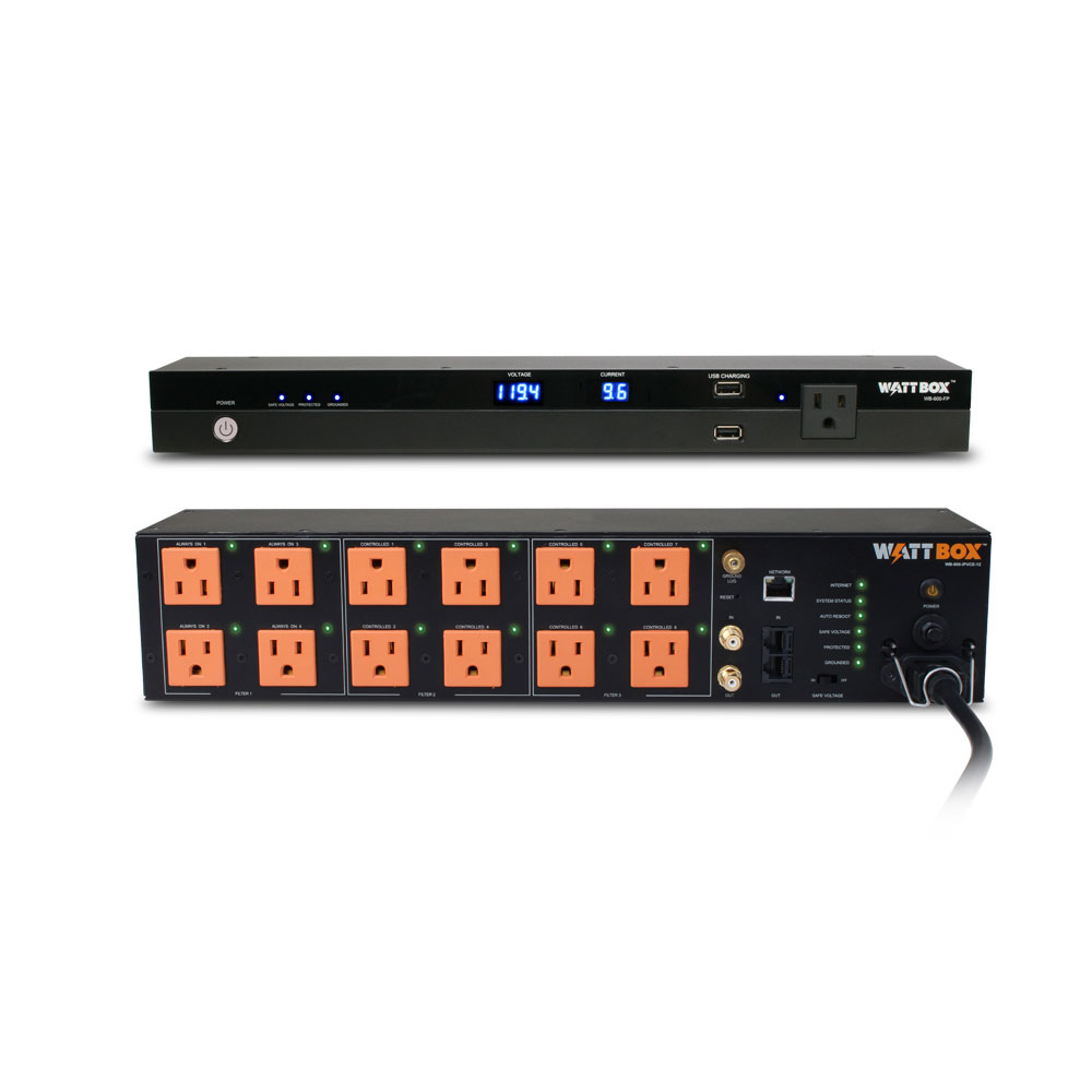WattBox® 600 Series IP+ Controllable Power Conditioner with Auto Reboot ...