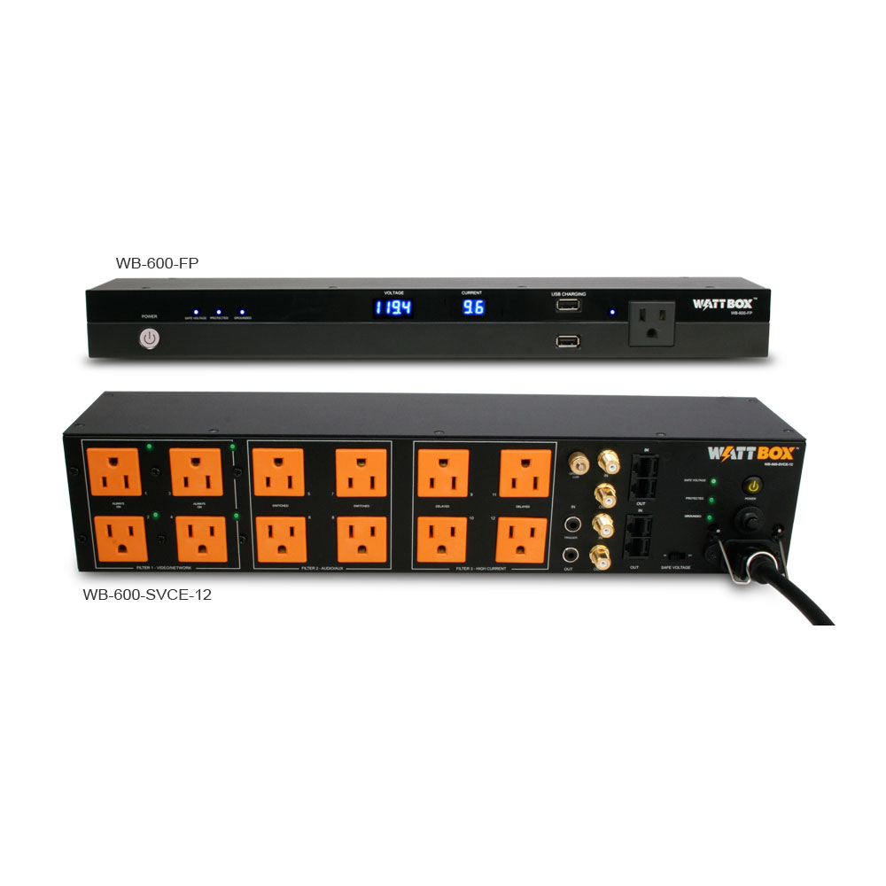 WattBox® Power Conditioner (Chassis) + Faceplate Kit | 12 Outlets ...