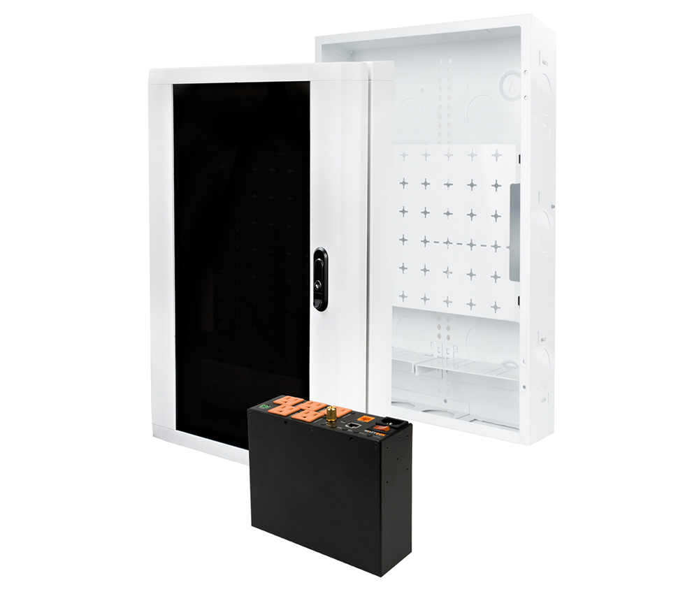 Wirepath ONE™ Enclosure and Door With IP-Enabled WattBox® Compact Power ...